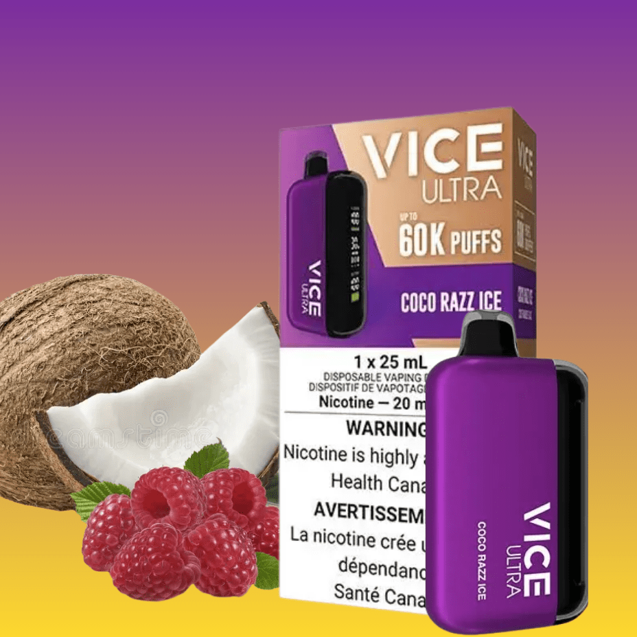 Vape jetable Vice Ultra 60K - Coco Razz Ice Saskatchewan, Canada ...